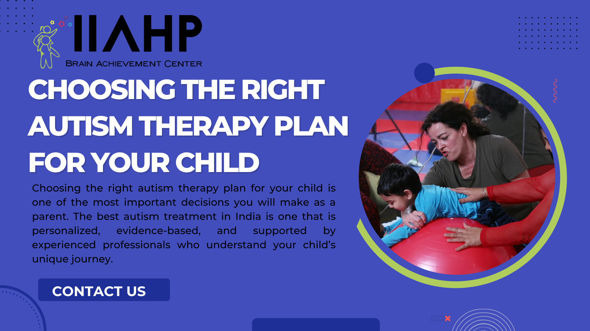 Choosing the Right Autism Therapy Plan for Your Child | IIAHP